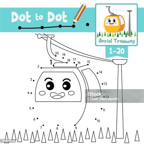 도트 교육 게임 및 색칠 공부 케이블카 만화 캐릭터 관점 벡터 일러스트 20에 대한 스톡 벡터 아트 및 기타 이미지 20