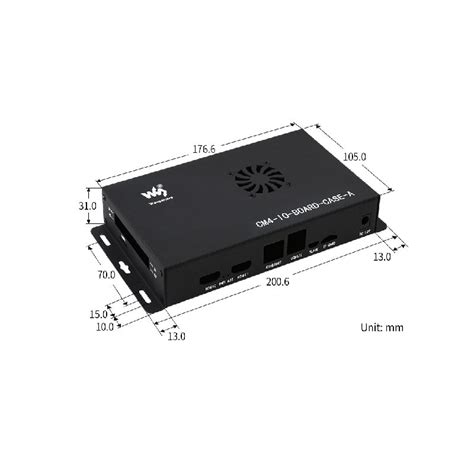 Waveshare Metal Box A For Raspberry Pi Compute Module IO Board With Cooling Fan Robozar