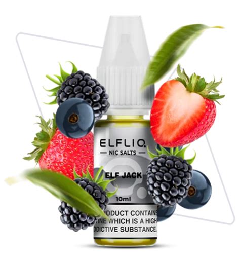 Сольова рідина Elf Bar Elf Liq 10 мл 50 мг Elf Jack Ягоди купити жижу за низькою ціною в