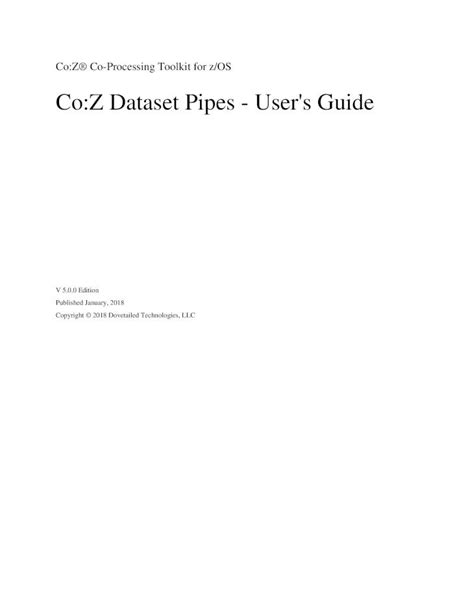 PDF Co Z Co Processing Toolkit For Z OSdovetail Docs Dspipes Dspipes Doc Pdf Copy An