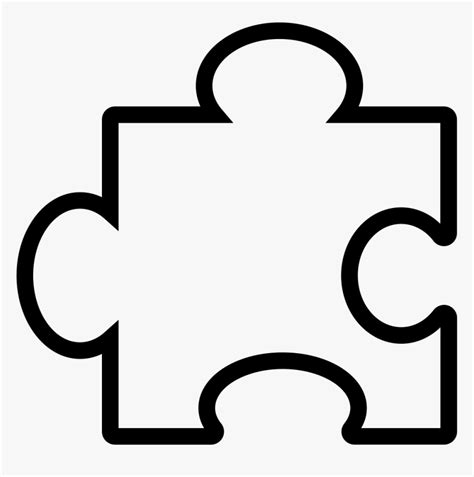 Puzzle Piece Outline Svg