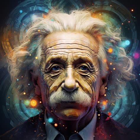 Premium Ai Image Face Of Great Scientists Albert Einstein Generative Ai