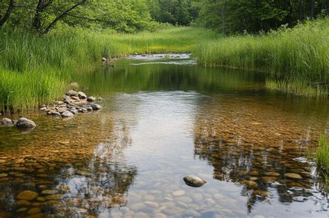 Monitoring Water Quality Improvements In Restored Generative Ai Premium Ai Generated Image