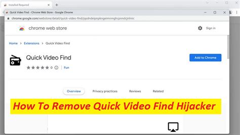 How To Remove Quick Video Find Hijacker Malware Guide