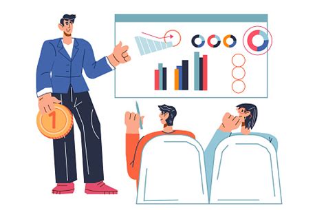 비즈니스 세미나 코칭 또는 코치 연사와 팀 기술 교육 벡터 멘토십에 대한 스톡 벡터 아트 및 기타 이미지 멘토십 기업 비즈니스 비즈니스 Istock