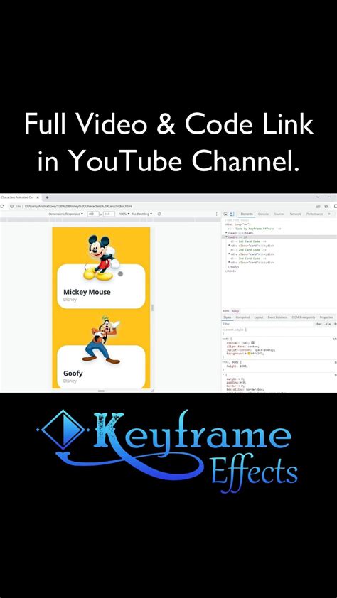 Disney Characters Animated Card Ui Design Using Html Css Only Artofit