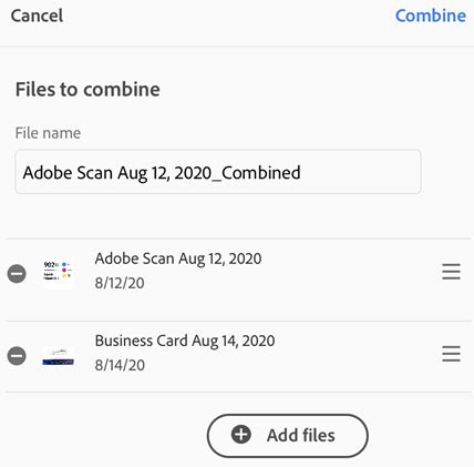 サブスクリプションサービス iOS 向けの Adobe Scan