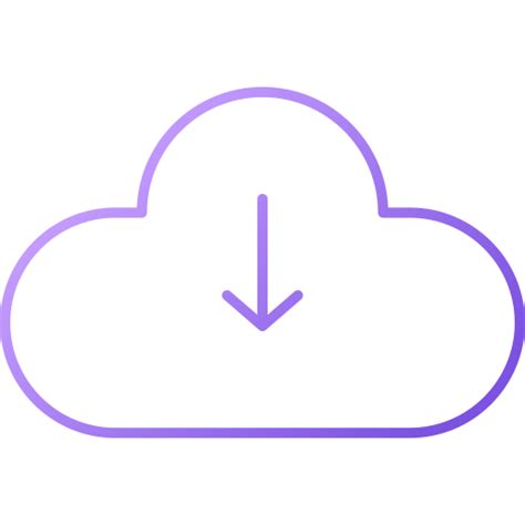 Cloud Computing Generic Gradient Icon