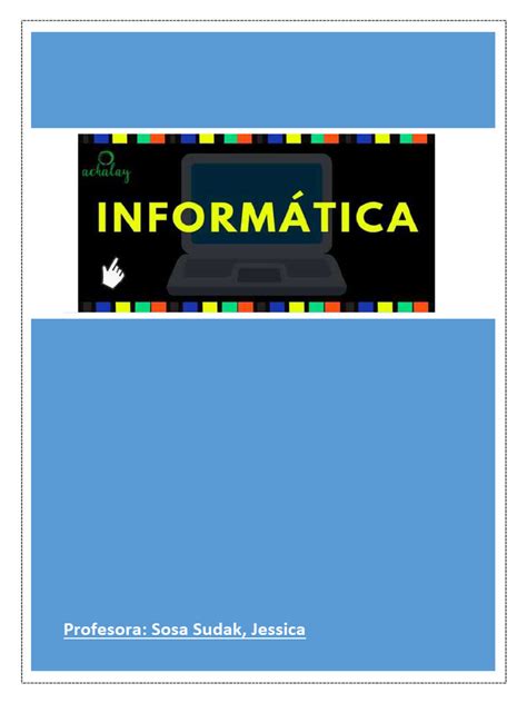 Ejercicios De Informatica 1 5cb Pdf Hardware De La Computadora Ordenador Portátil