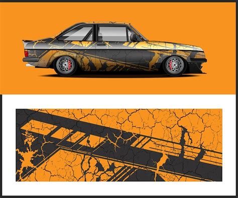 Premium Vector A Car With A Camo Design On It