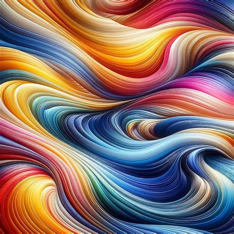 Premium Photo Smooth Wave Pattern In Vibrant Multi Colors Flowing