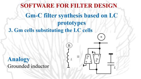 Rm Software For Filter Design Part 15 Gm C Filter Synthesis Based On Lc Prototypes Youtube