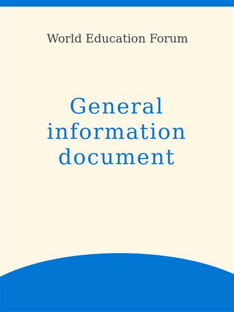 General Information Document