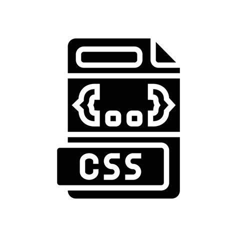 Css File Format Document Glyph Icon Vector Illustration 20588155 Vector