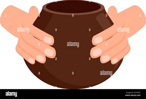 Pottery Class Icon Cartoon Vector Art Workshop Studio Apron Pottery