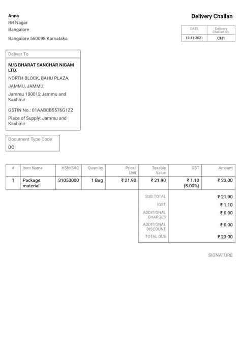 Delivery Challan Formats And Templates To Use By Businesses