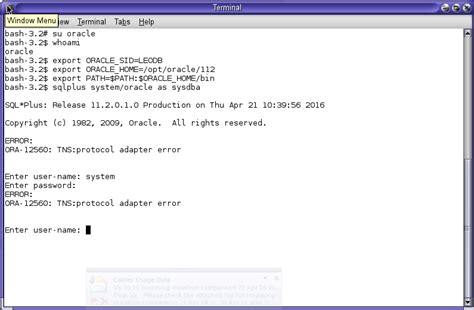 solaris ora 12560 tns protocol adapter error unix and linux stack