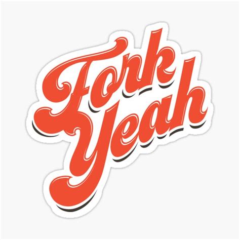 Fork Yeah Git Colors Sticker For Sale By Blitzcreed Redbubble
