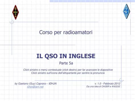 Ppt Corso Per Radioamatori Powerpoint Presentation Free Download