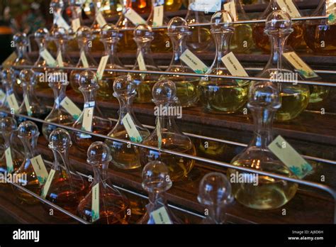 Jars Of Essence Stock Photo Alamy