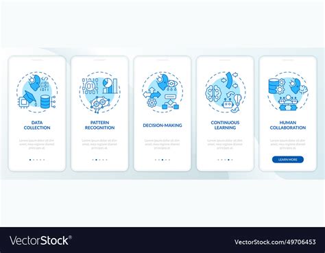 walkthrough cognitive computing work with blue vector image