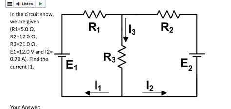 Solved In The Circuit Show We Are Given Chegg Com