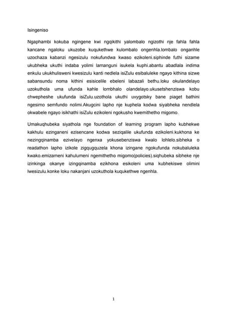 Isifundo Isikhangisi 1 1 Docx
