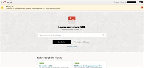 db 環境構築をせずに sql の練習をする方法 oracle live sql サーバーワークスエンジニアブログ