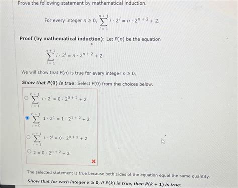 Solved Prove The Following Statement By Mathematical