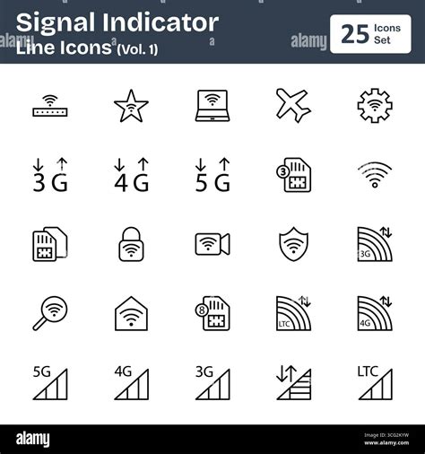 Wifi Signal Strength Stock Vector Images Alamy