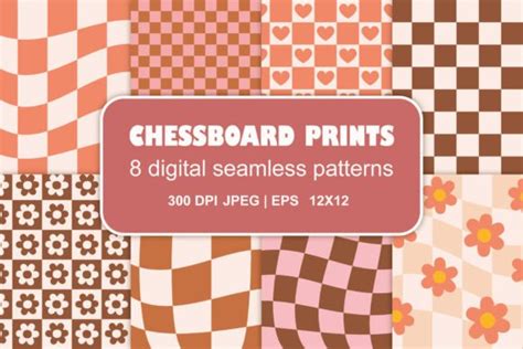 Groovy Seamless Patterns Set Graphic By Digitalartbysvetlana · Creative