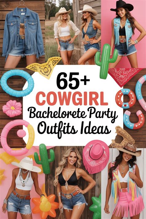 Cowgirl Bachelorette Party Outfits For Wild Western Fun