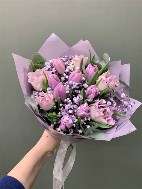 Пин от пользователя Юлия Воронцова на доске Букеты | Тюльпаны, Букет из ...