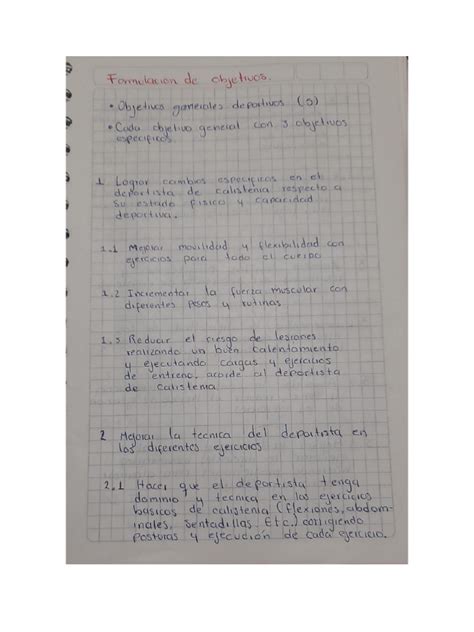 Formulación De Objetivos Pdf