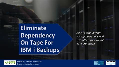 How To Eliminate Dependency On Tape For IBM I Backups YouTube