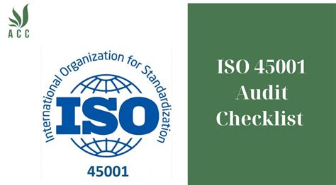 Iso 45001 Audit Checklist [2024]