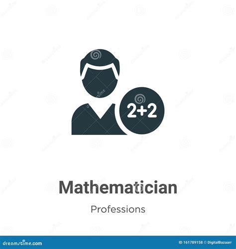 Mathematician Vector Icon On White Background Flat Vector Mathematician Icon Symbol Sign From