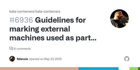 Guidelines For Marking External Machines Used As Part Of Our Ci As