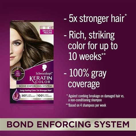 Schwarzkopf Bond Enforcing Keratin Delicate Praline 60 Permanent Hair Color Ebay