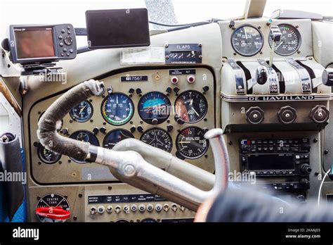 Cockpit View Of Instrumentatioin De Havilland Beaver Float Plane Cockpit View Of Instrumentatioin De Havilland Beaver Float Plane