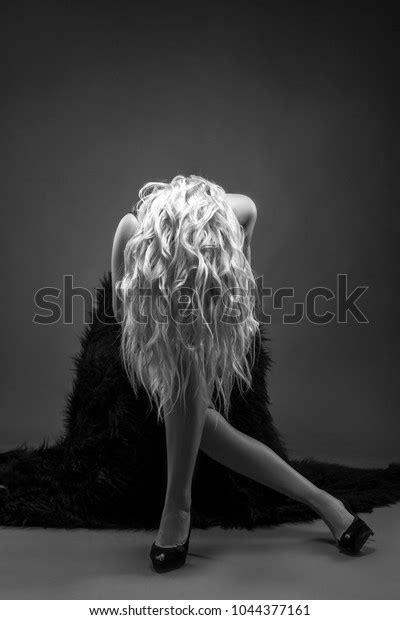 Sexy Girl Black Background Black White Stock Photo 1044377161 Shutterstock