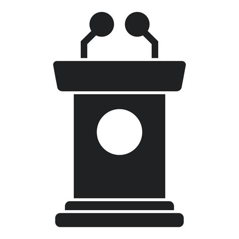 Speaker Tribune Icon Simple Vector Democracy Vote 16816858 Vector Art