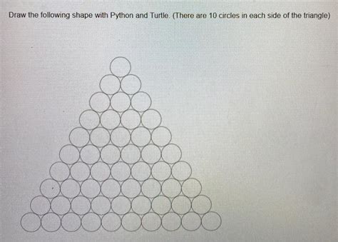 Solved Draw The Following Shape With Python And Turtle Chegg Com