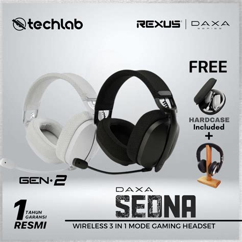 Jual Rexus Daxa Sedna Wireless Gaming Headset 3in1 Connection Garansi
