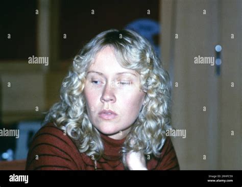 Agnetha Fältskog A Founding Member Of Super Pop Group Abba In Close