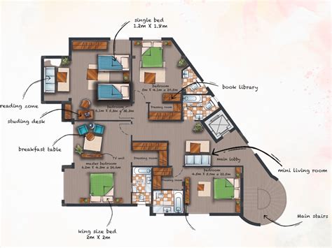 Amazing Rendered Sketch 2d Plan For Marketing And Presentation Purposes Upwork