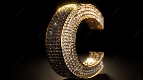 다이아몬드가 박힌 금색 문자 C 3d 검은 배경 그림에 금색 다이아몬드 문자 C 배경 일러스트 및 사진 무료 다운로드 Pngtree