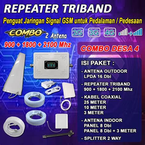 Jual Dua Antena Indoor Penguat Sinyal Hp Gsm Signal Booster Mesin Edc Jaringan Pedalaman