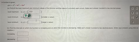 solved a function is given g x x4 9x3 18x2 a ﻿find all the