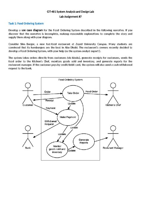 System Analysis And Design Lab 7 Solution Cit 461 System Analysis And